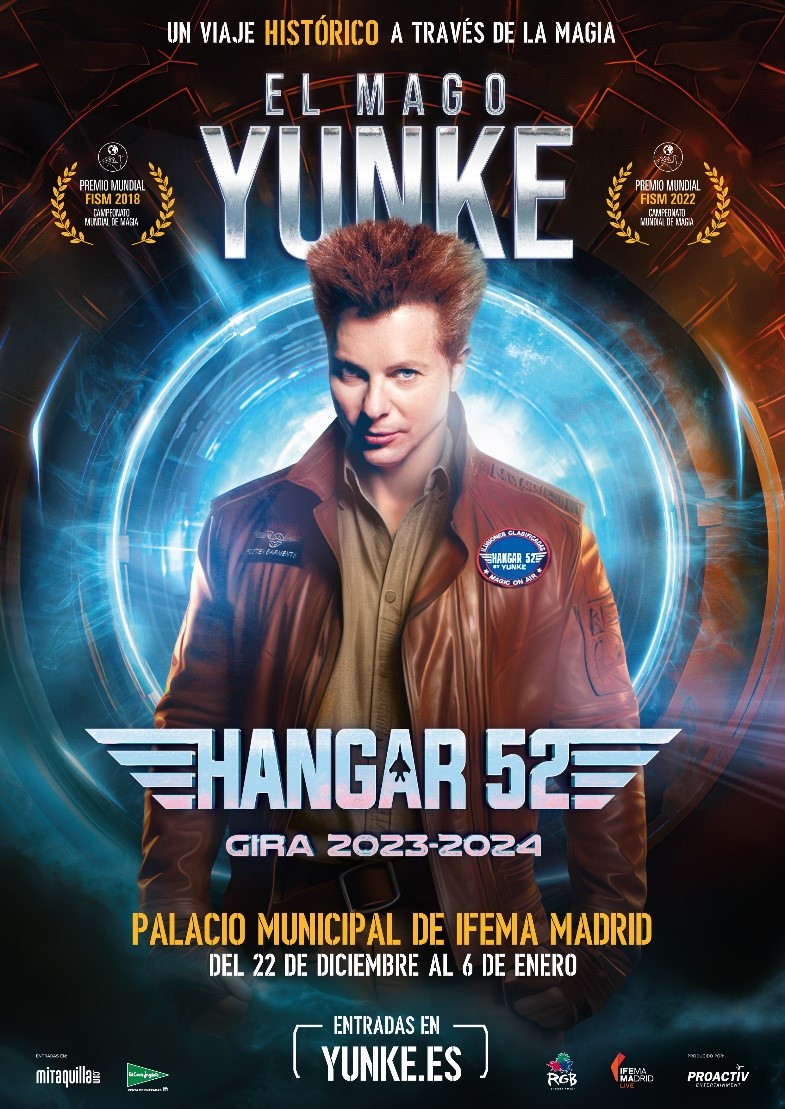 El mago Yunke y su magia de autor, protagonistas de la nueva gira de 'Hangar 52', una producción ...